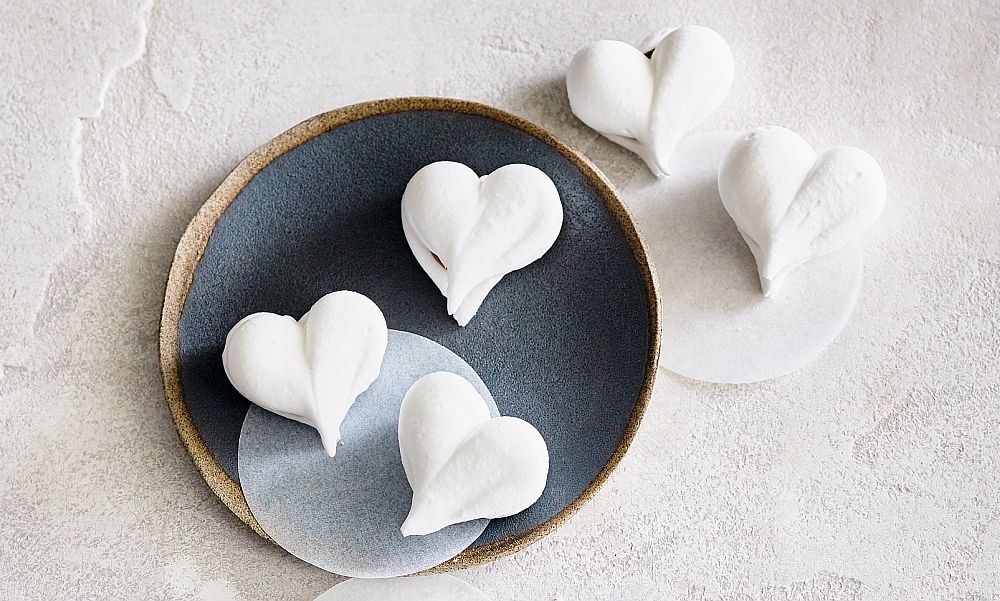 Baiserherzen mit Nougat - Don Bosco